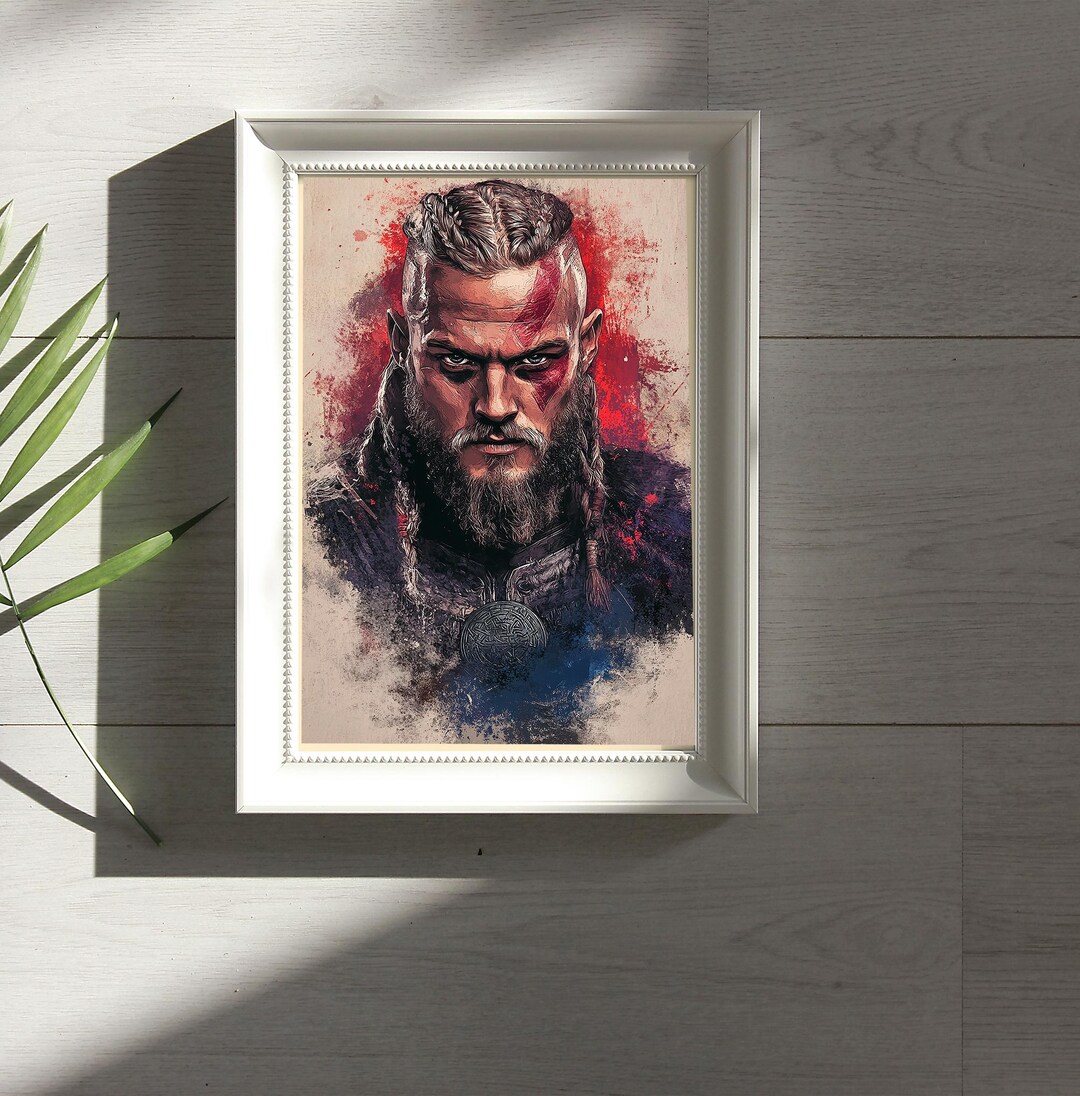 Ragnar Lothbrok Poster, Viking Poster, Ragnar Lothbrok Wall Art, Ragnar ...