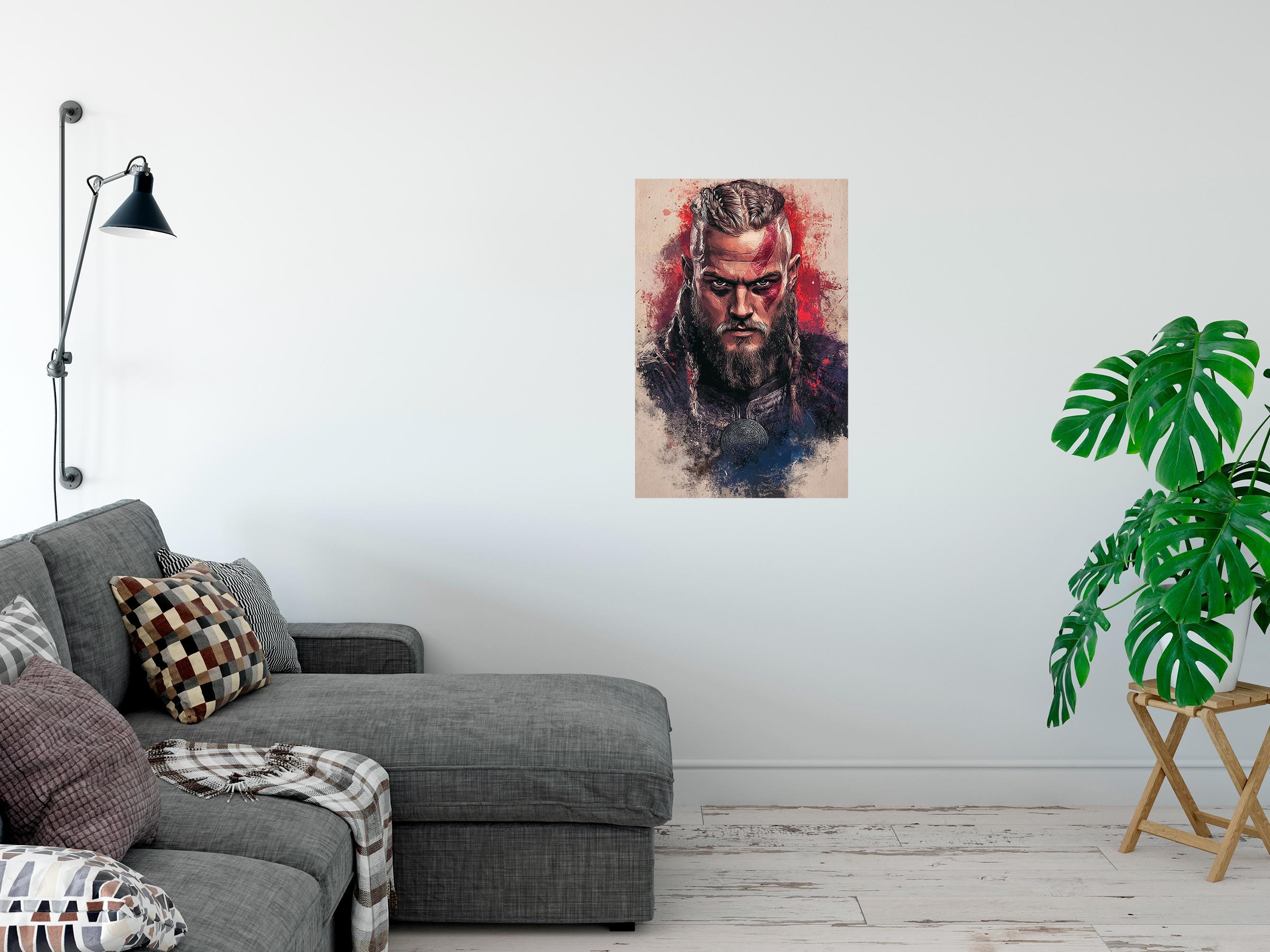 Ragnar Lothbrok Poster, Viking Poster, Ragnar Lothbrok Wall Art, Ragnar ...