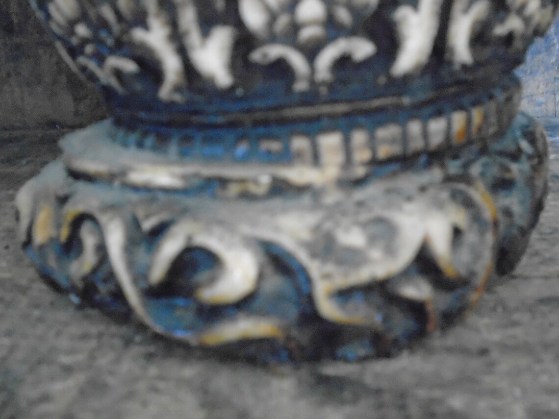 Vintage Chinese Scene Resin Faux Fake Carved Animals Tusk Horn - Etsy