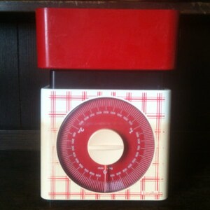 Vintage French Plastic Kitchen Scale Measure Circa 1970's / EVE of ...