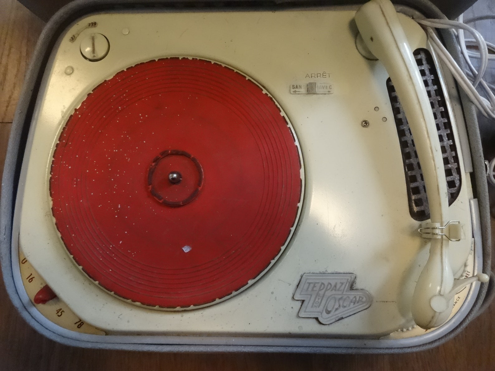 Vintage French Teppaz Oscar Cased Record Player With Case and - Etsy