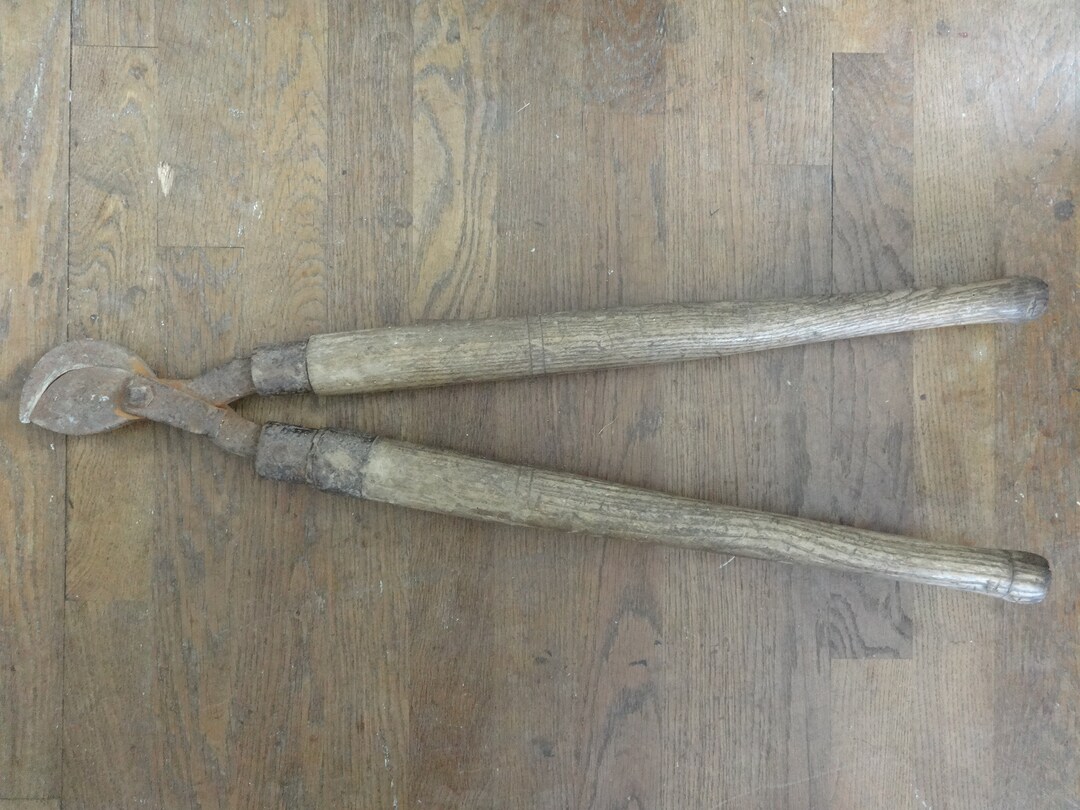 Vintage French Iron Wood Grape Vine Grapevine Cutting Shears Cutters ...
