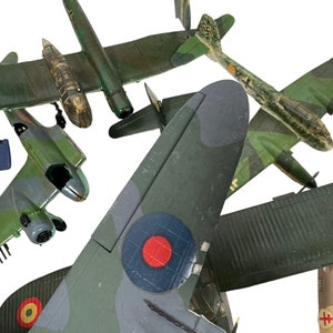 Vintage Model Aeroplane Built Kits Kit Figurine Plastic Collection Job ...