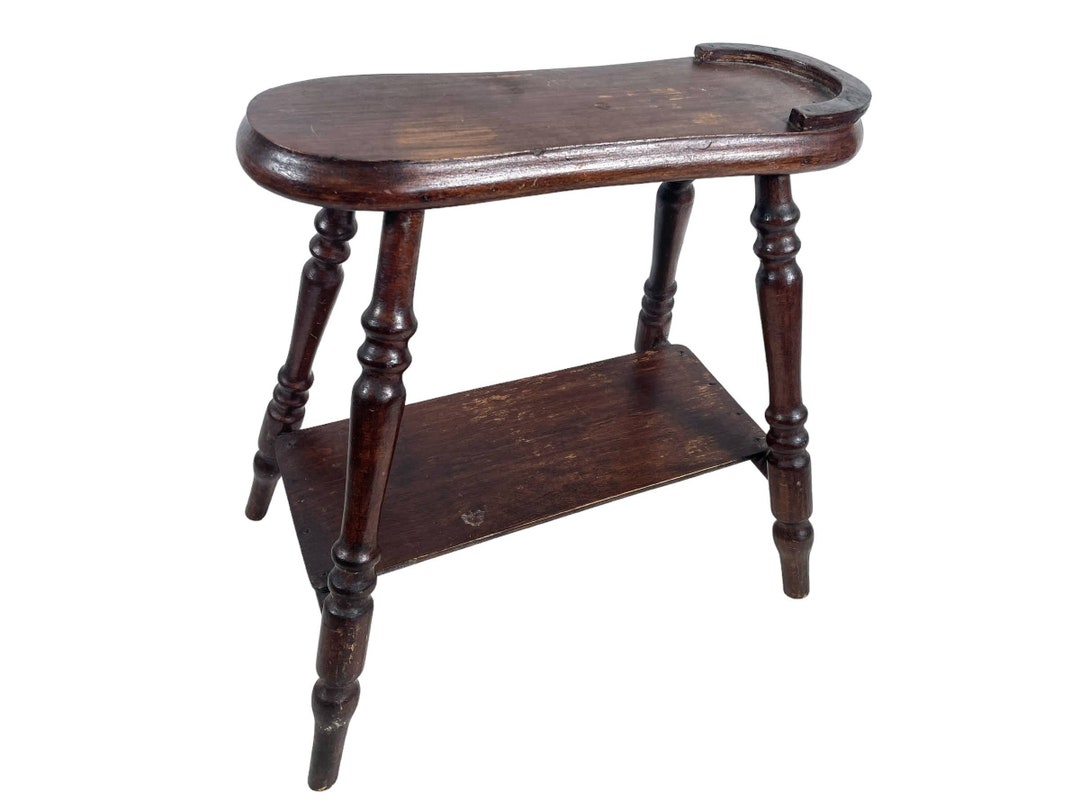 Vintage French Shoe Shining Cleaning Polishing Rest Table Plinth Stand ...