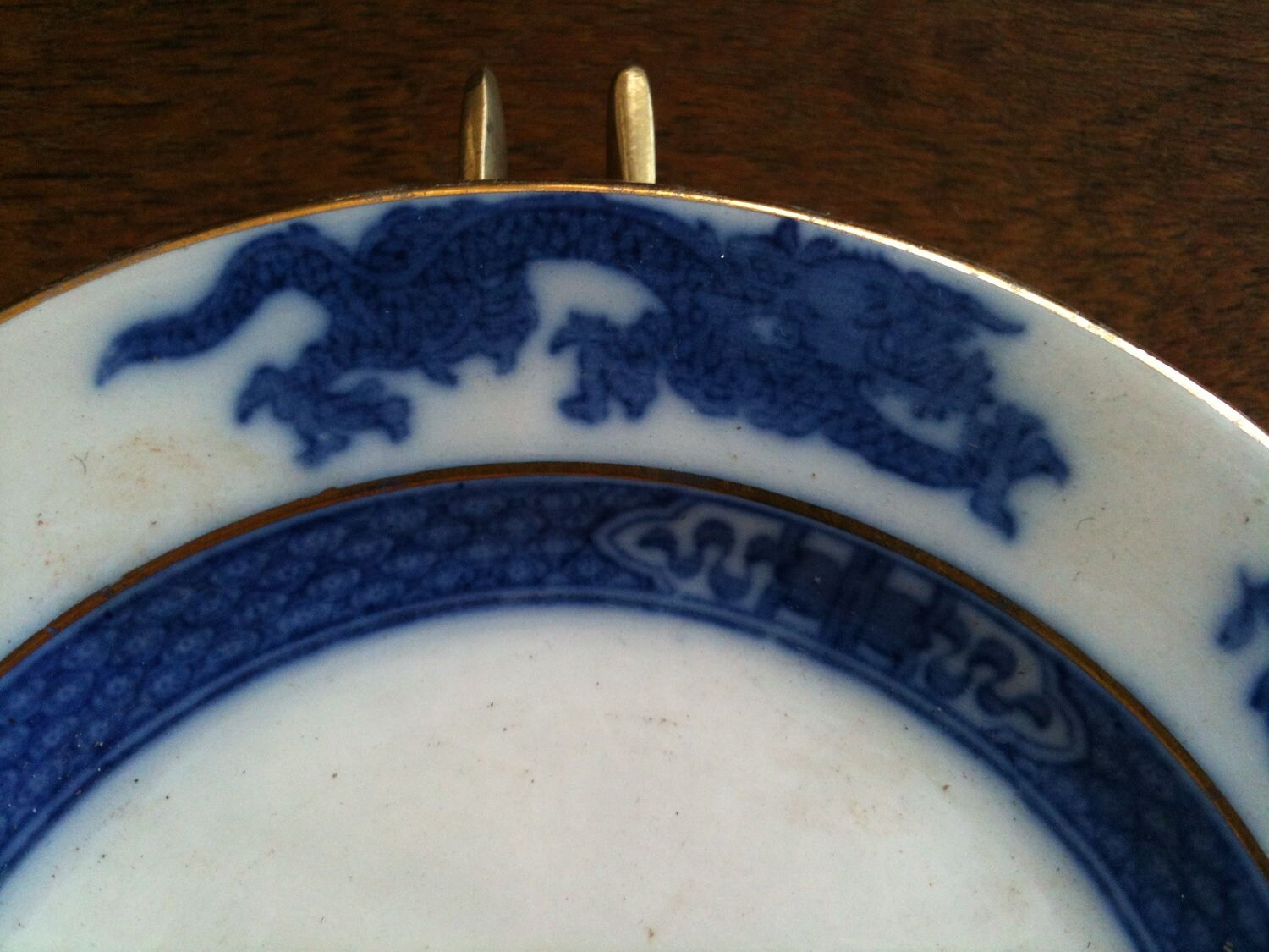 Vintage English Blue and White Dragon Side Plate Circa 1930's / English ...
