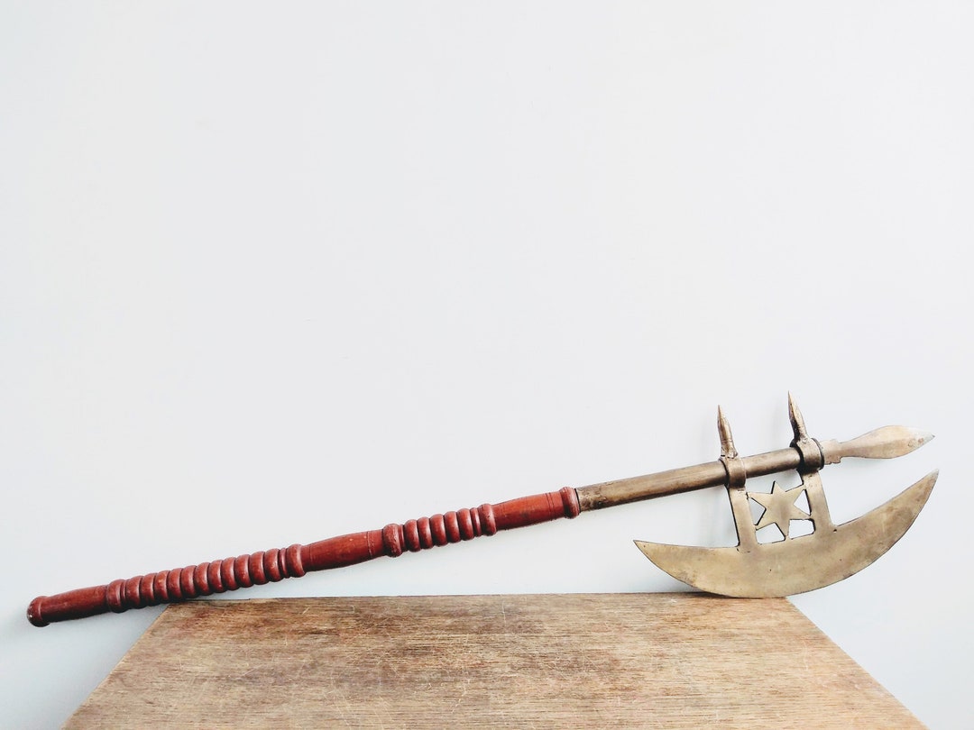 Vintage French Decorative Prop Axe Hatchet Costume Re-enactment Display ...