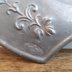 Vintage French Reproduction Shaving Pewter Plate Bowl Le Melanogene ...