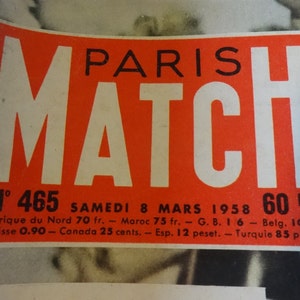 Vintage French Paris Match Magazine No 465 Princesse Margaretha Special ...