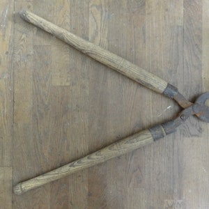 Vintage French Iron Wood Grape Vine Grapevine Cutting Shears Cutters ...
