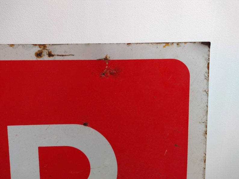 Vintage English Large Red Ramp Warning Sign Metal Roadsign - Etsy