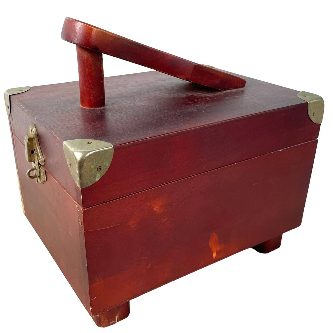 Vintage French Shoe Polishing Storage Box Cleaning Shining Boots Shoes ...