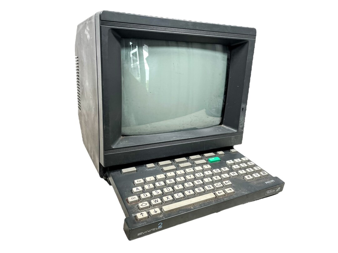 Vintage French Philips Minitel NMS 6202 Telic Alcatel Message System ...