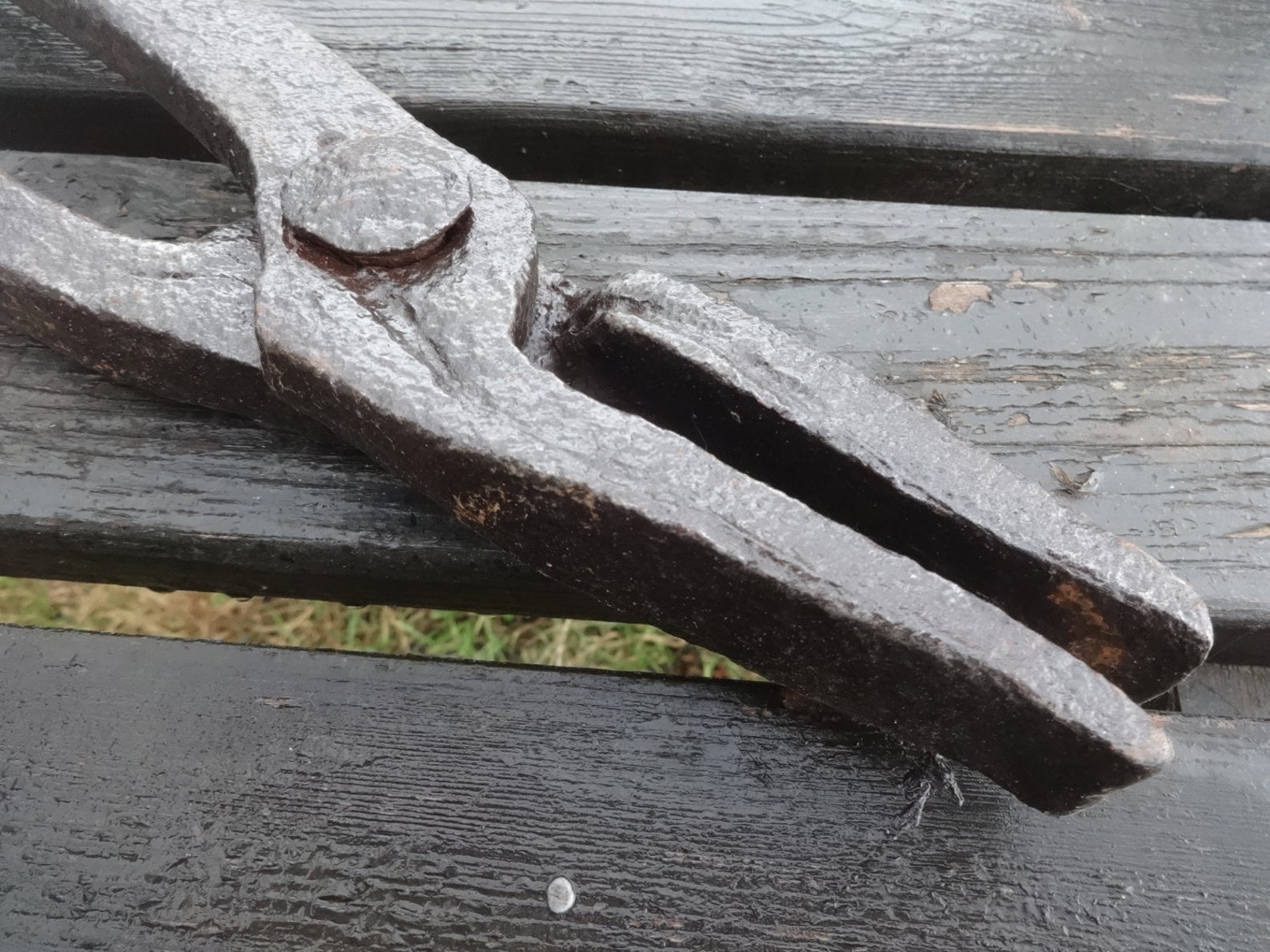 Antique French Extra Large Metal Tongs Pliers Tool Ironsmith - Etsy