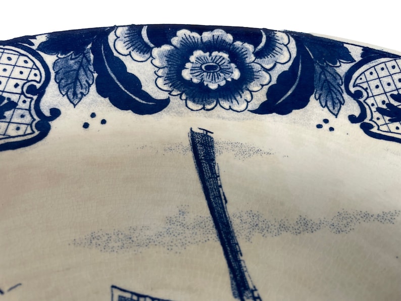 Vintage Dutch Original Blauw Delfts Handmade White Blue Extra - Etsy