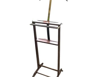 Vintage French Valet Butler Stand Wooden Clothes Hanger Suit Costume ...