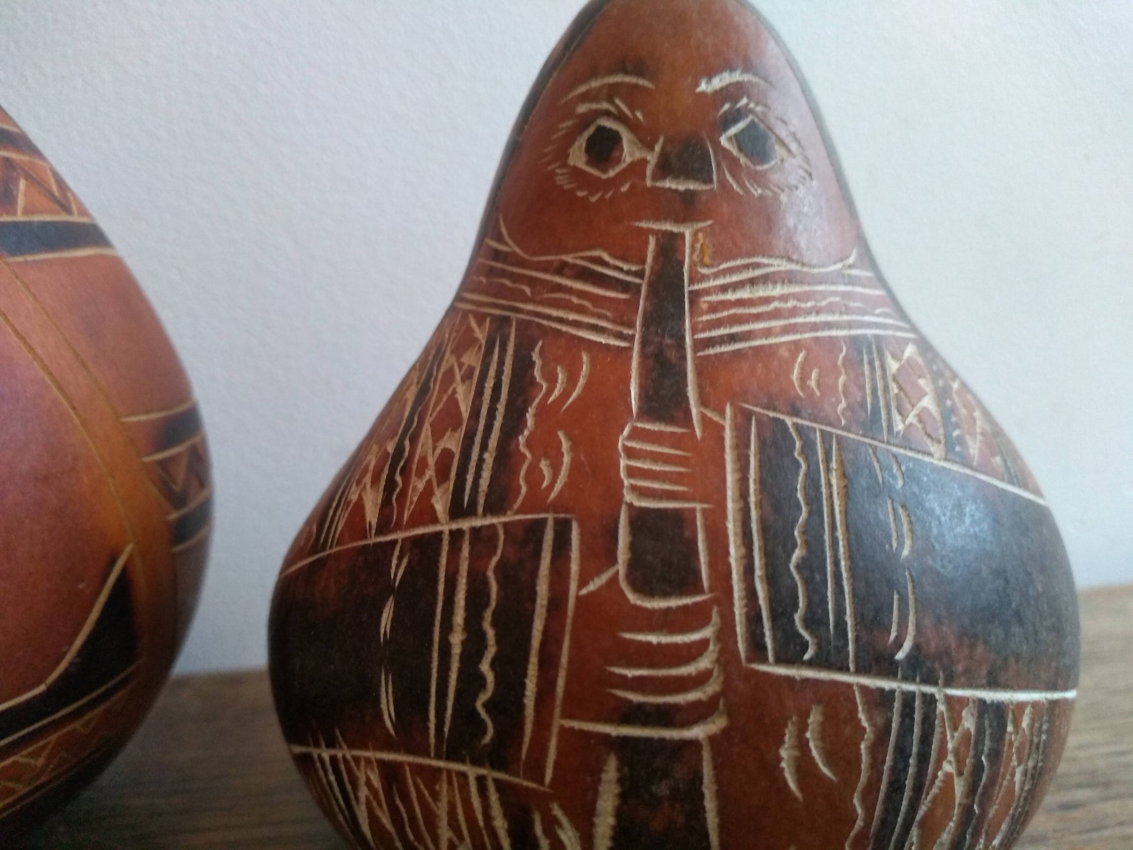 Vintage Equador Dried Gourd Fruit Vegetable Percussion Musical | Etsy