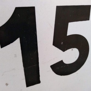 Vintage French Large White Black Stop 150m Metre Metal Roadsign Road ...