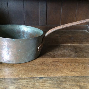 Vintage French Extra Large Bashed and Dented Hanging Copper Cooking Pot ...