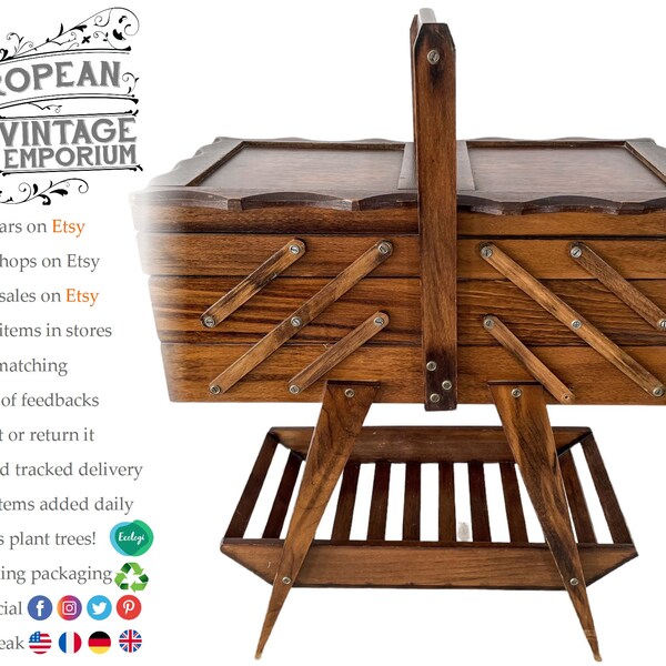 Folding Knitting Box - Etsy