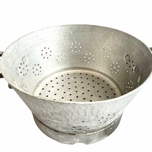 Vintage French Aluminium Sieve Jam Beer Cider Preserve Making Baking ...