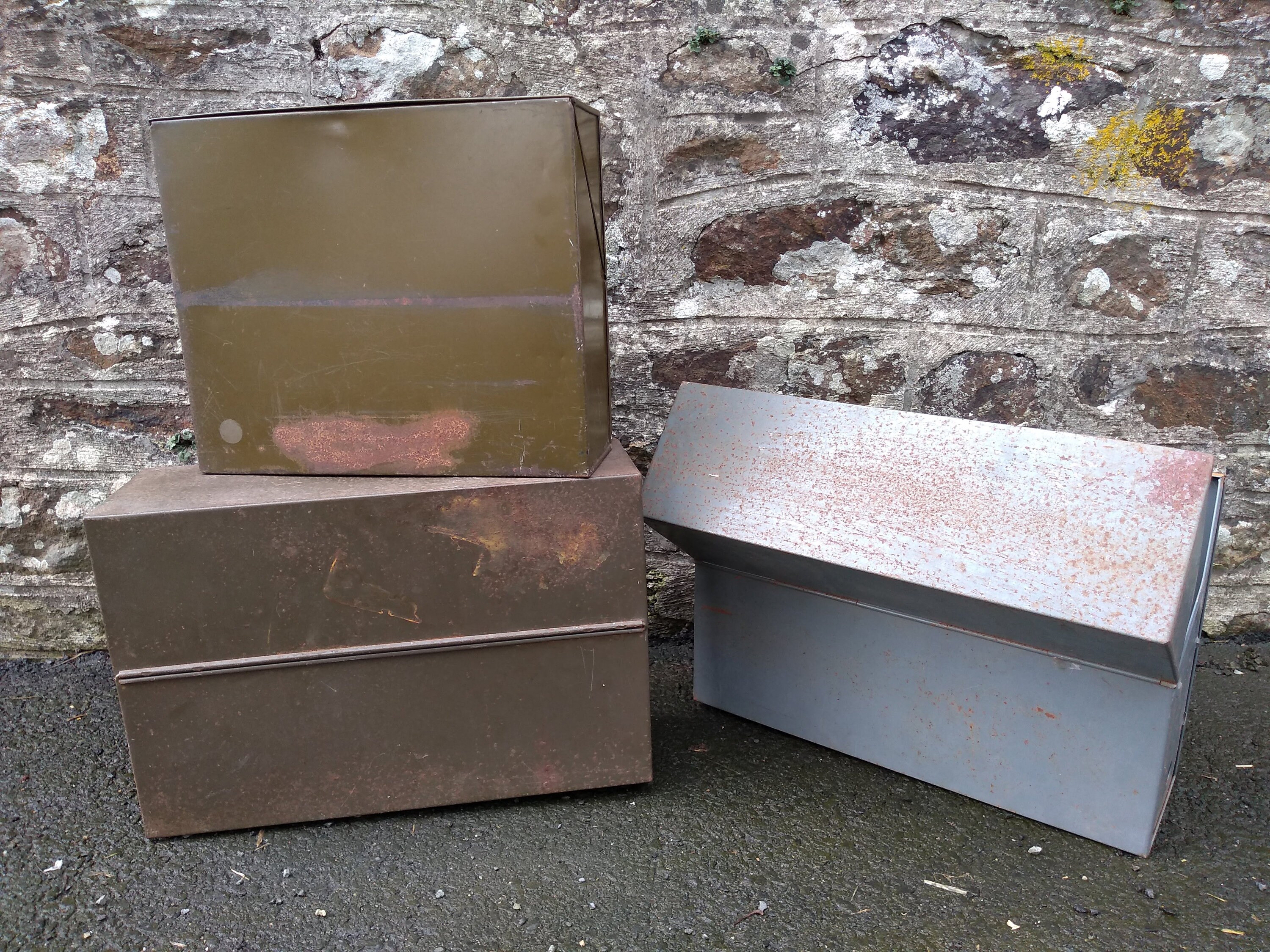 Vintage English Metal Desktop File Box Filing Cabinet | Etsy