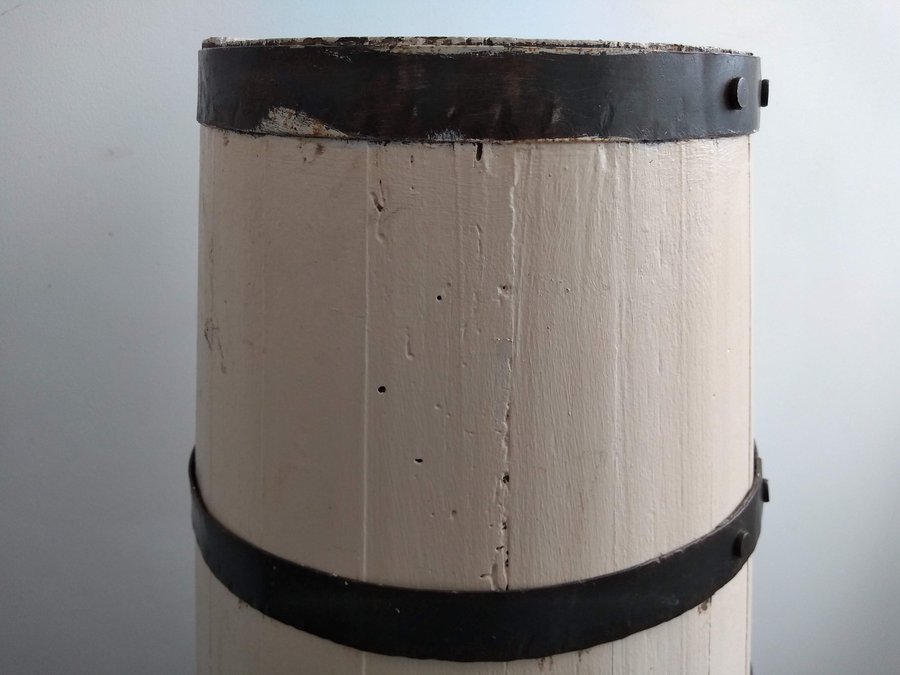 Vintage French Painted Wooden Butter Barrel Churn Heavy Farmer | Etsy