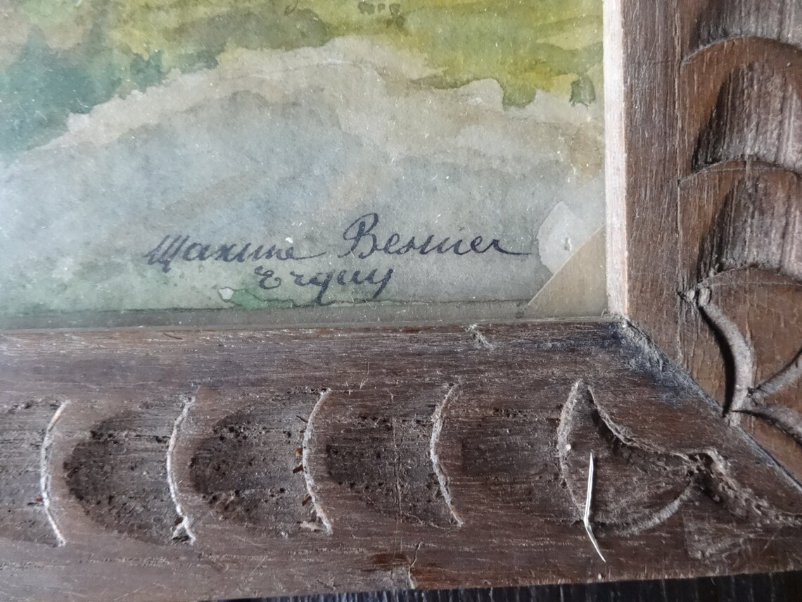 Vintage French Countryside Watercolour Painting Art Maxine - Etsy