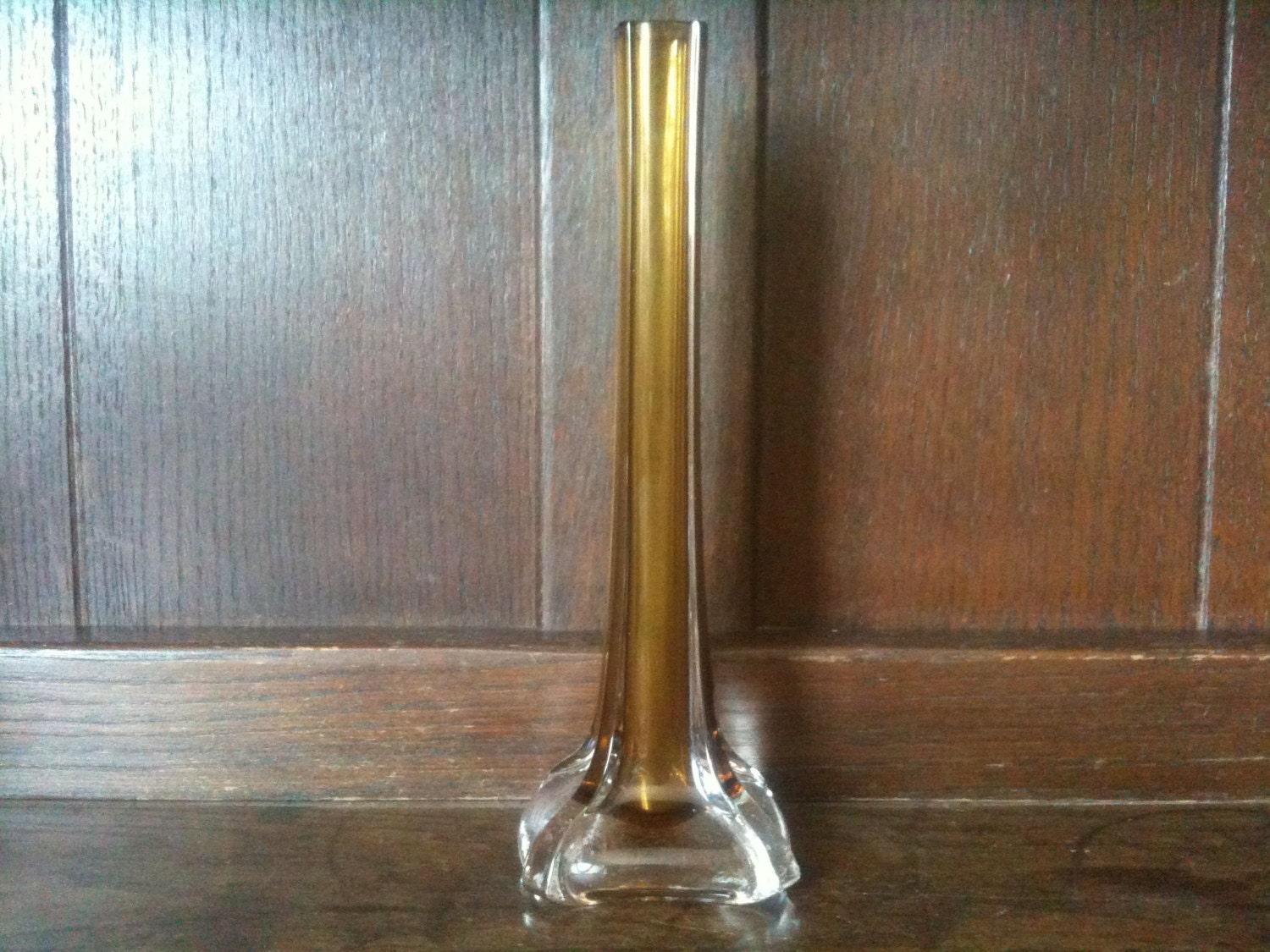 Vintage French Brown Single Stem Flower Vase Circa 1960's / EVE of ...