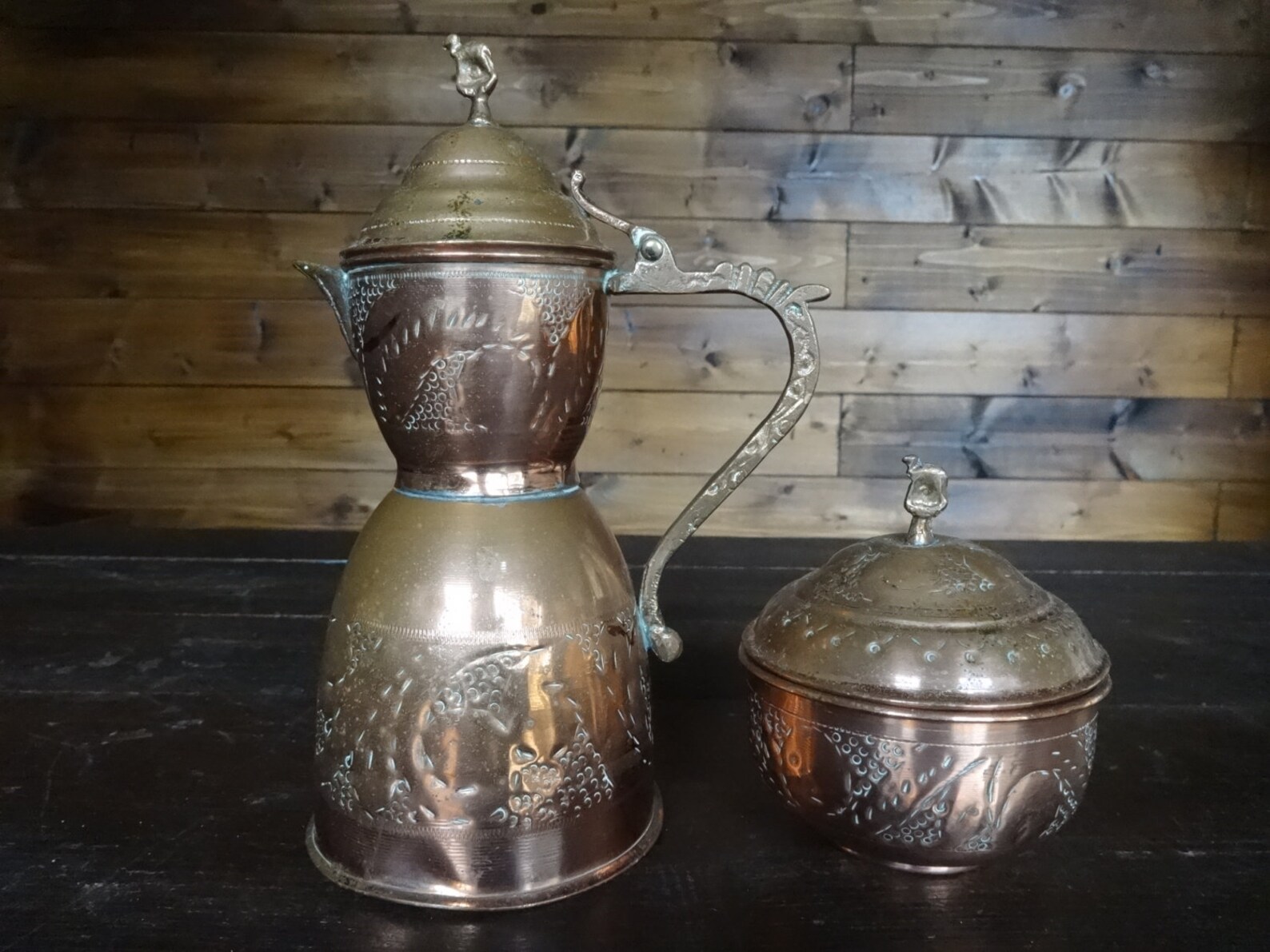 Vintage Oriental Arabian Copper Tea Pot Kettle and Tea - Etsy