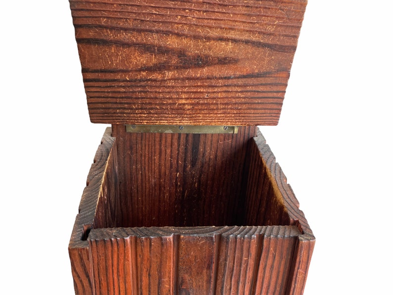 Vintage French Large Wooden Bread Baguette Storage Box Display Prop ...
