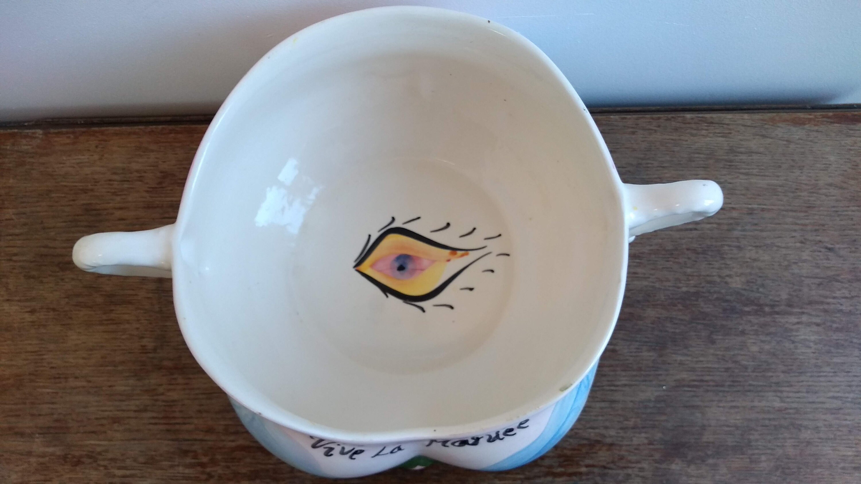 Vintage French Wife Bride Eye Large Ceramic Chamber Pot Traditional ...