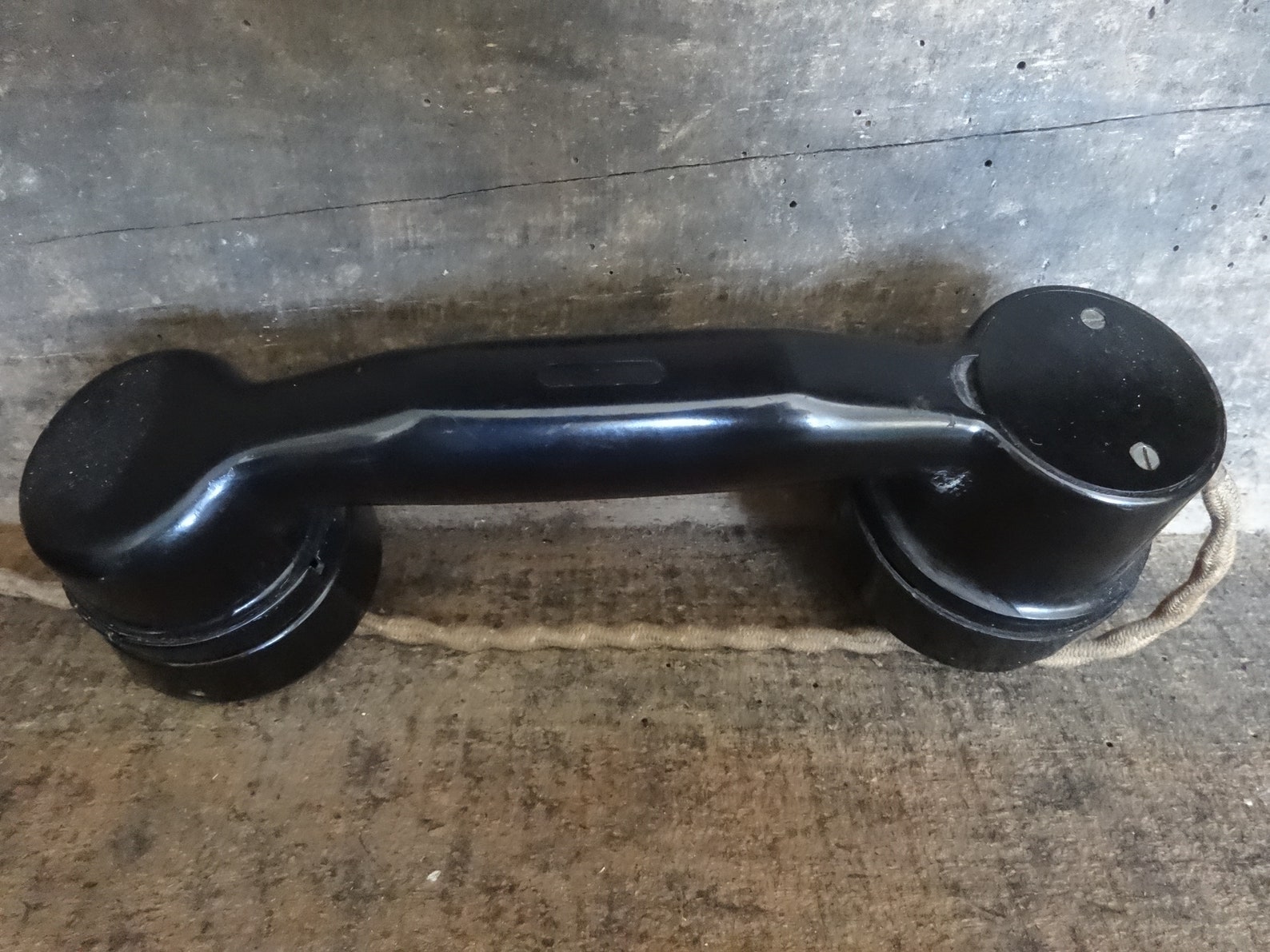 Vintage English Bakelite Black Telephone Phone Push Button - Etsy