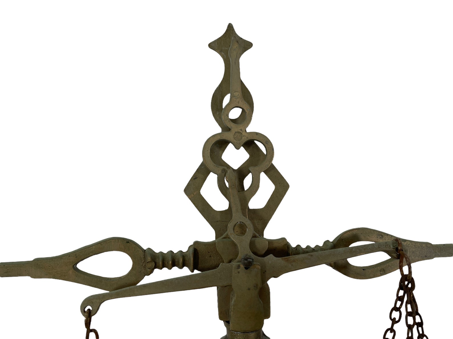 Vintage Italian Heavy Alabaster Stone Base Brass Kitchen Weighing Scale ...