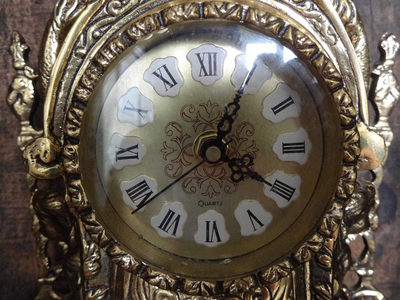 Vintage Heavy Brass Electronic Reproduction Clock With Candle - Etsy Canada