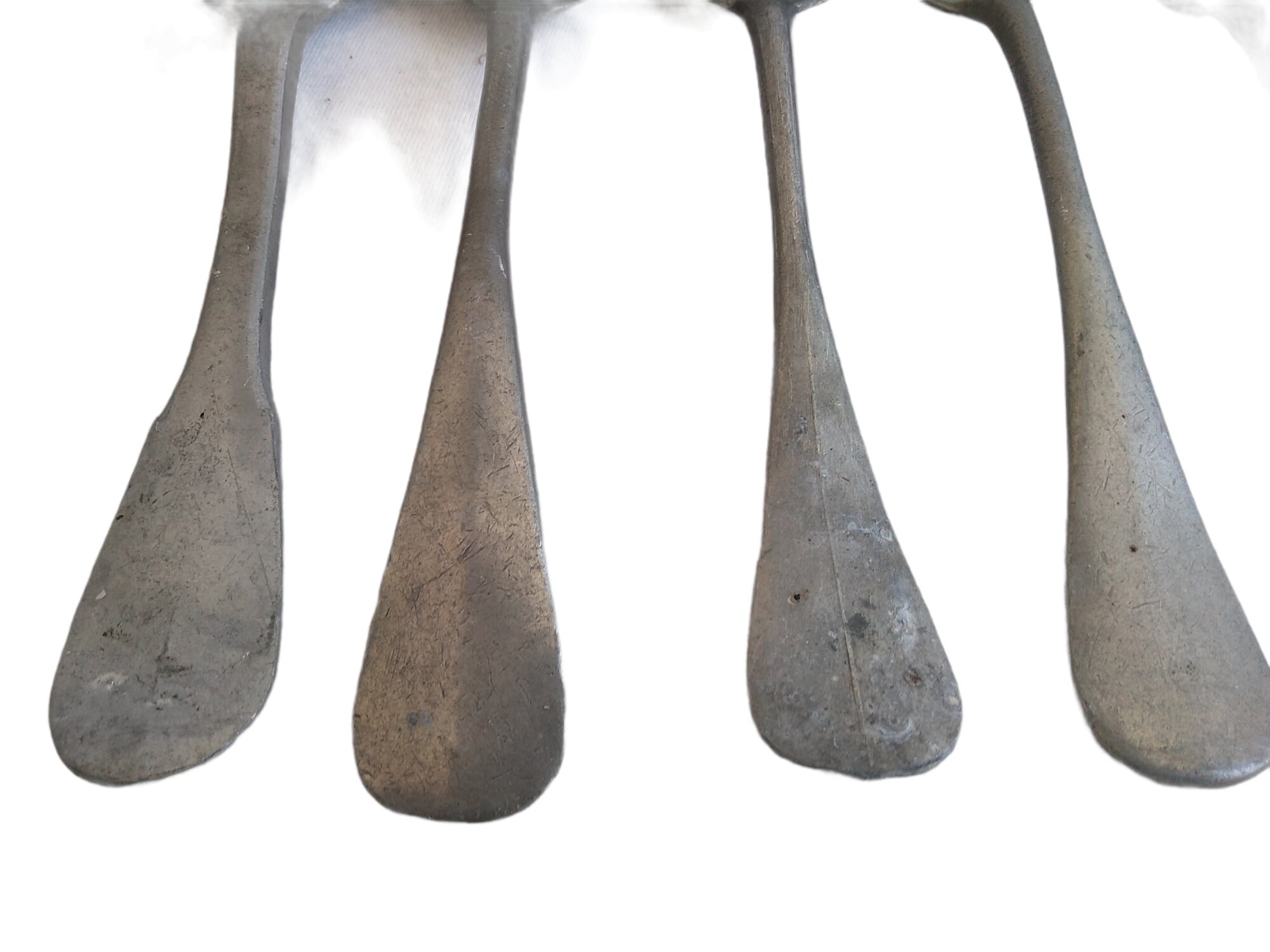 Antique French Pewter Large Dinner Spoon Spoons Set Of | Etsy