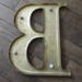 Vintage French Gold Large Letter B Shop Sign Name Decoration Design ...