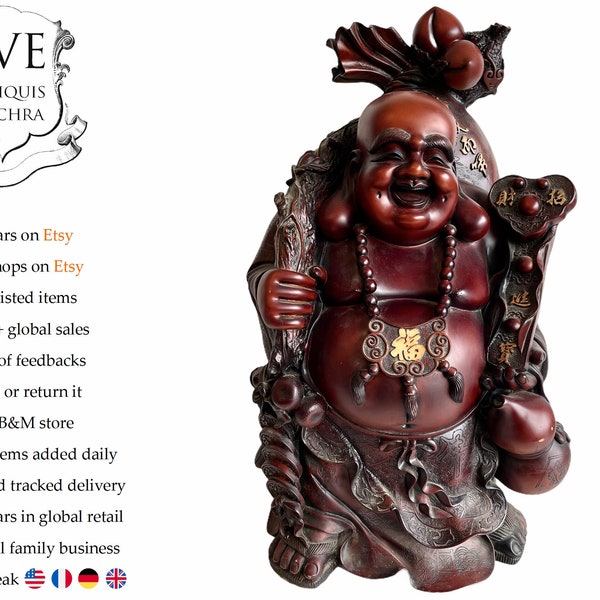 Laughing Buddha Statue Money - Etsy