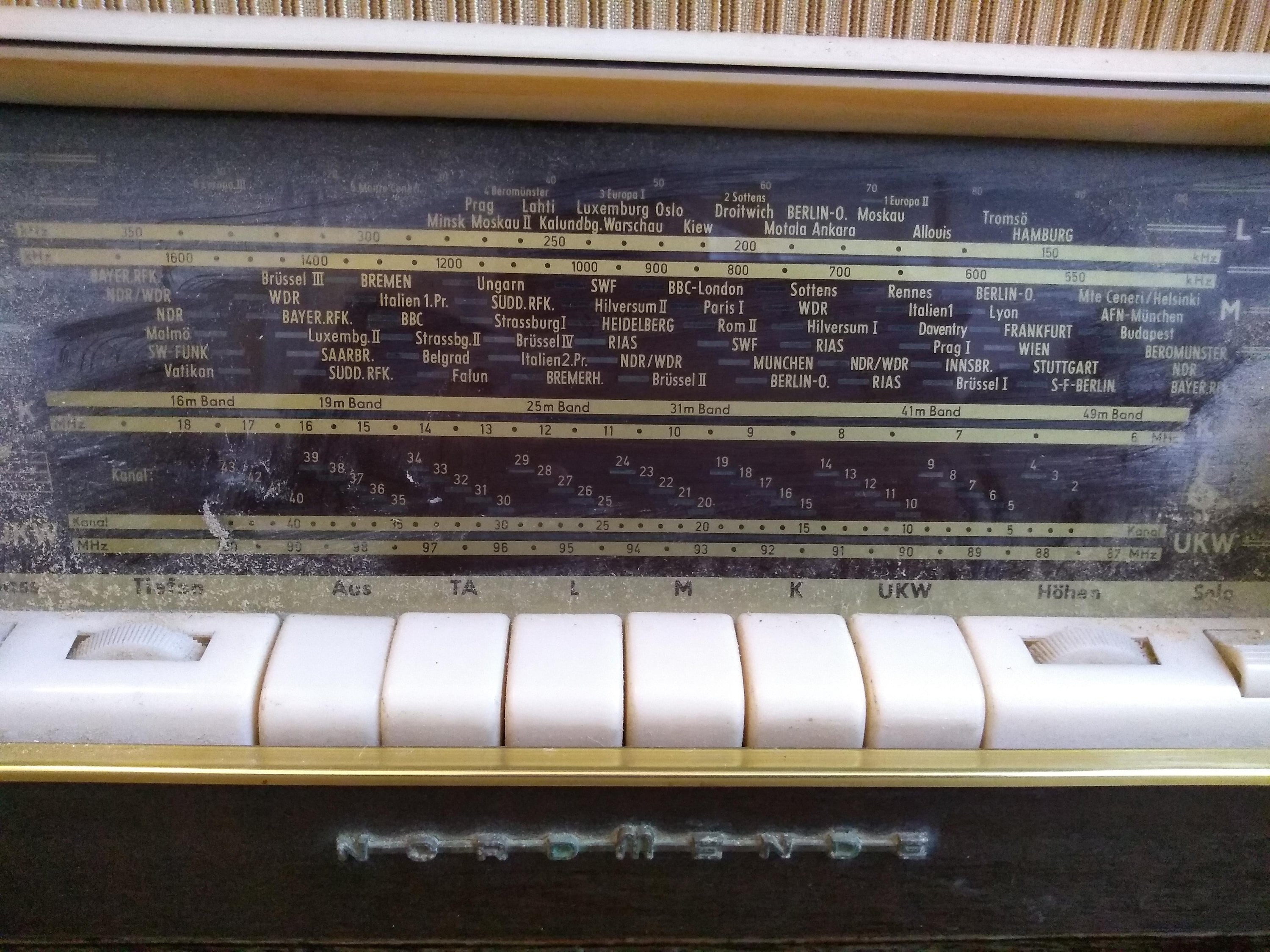 Vintage West German Large Valve Radio Nordmende Wooden Cased | Etsy