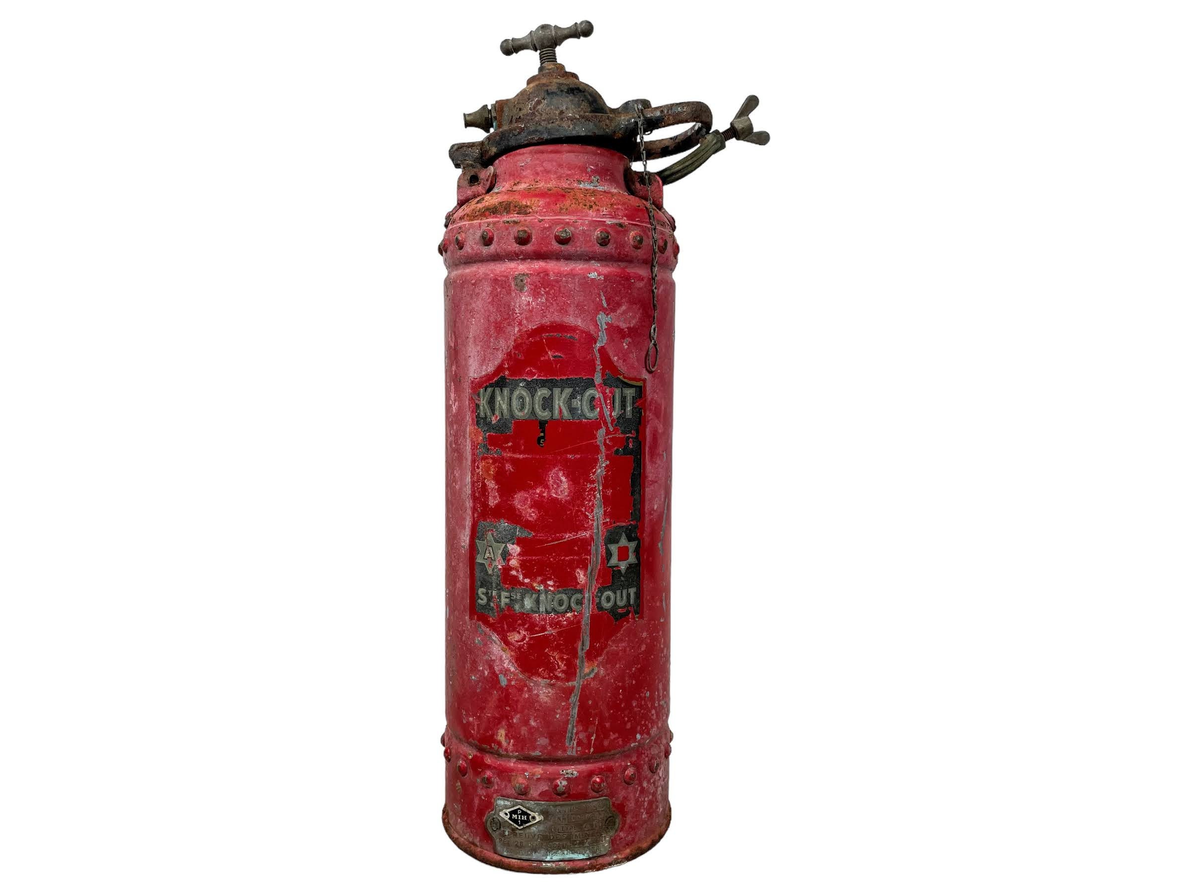 Vintage French Knock Out Fire Extinguisher Empty Fire Fighting Tool Prop Display Circa 1940 s EVE Etsy
