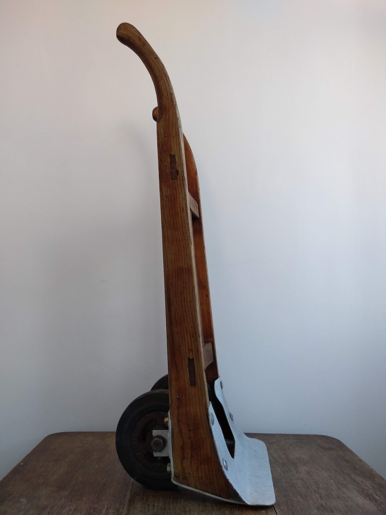 Vintage French Wooden Wood Metal Barrow Barrel Sack Trolley - Etsy