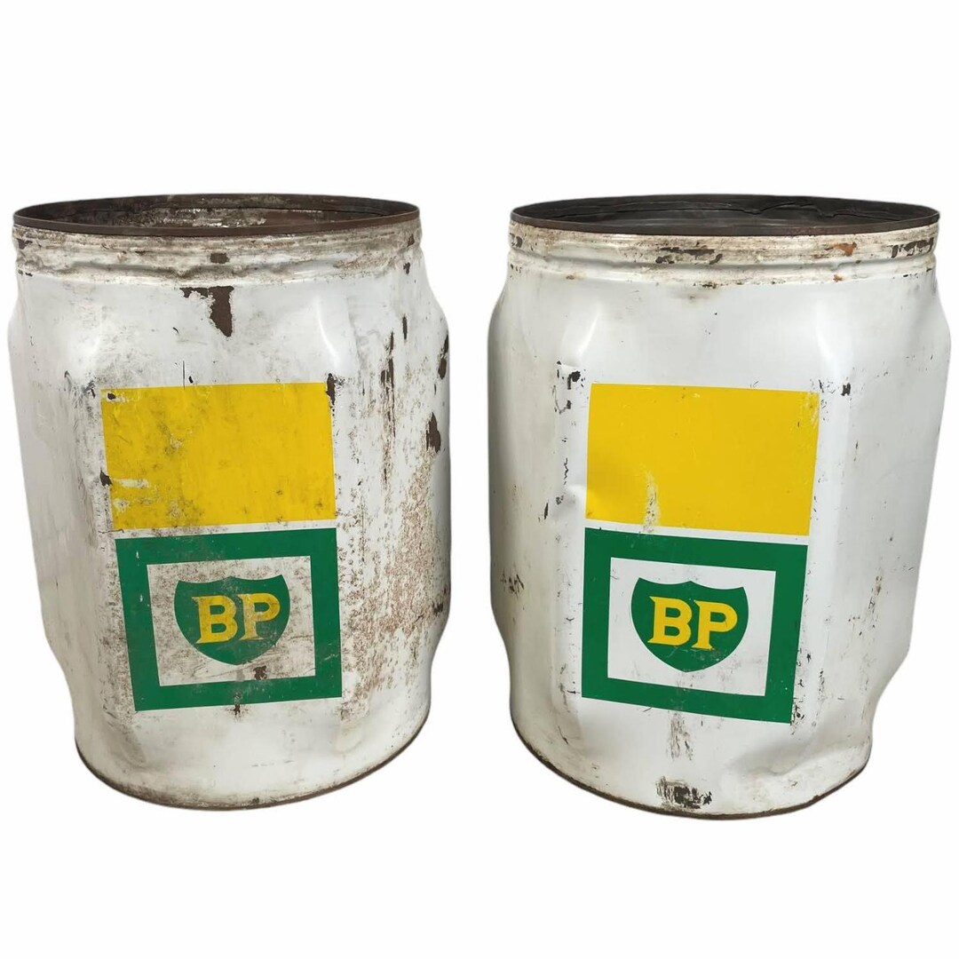 Vintage Large BP British Petroleum Oil Huile Canister Can Metal ...