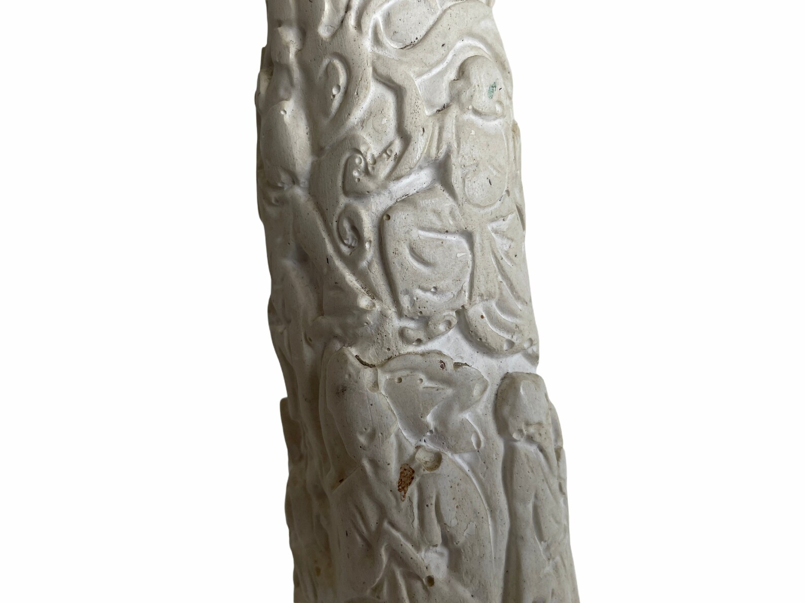 Vintage Plaster Faux Fake Carved Animals Rhino Elephant Tusk | Etsy