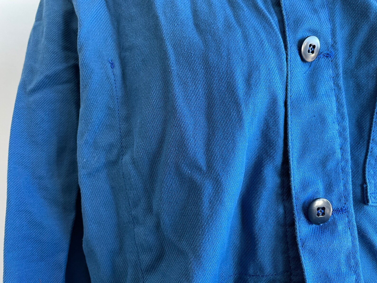 Vintage French Blue Work Cotton Jacket Farmer Jacket Indigo - Etsy