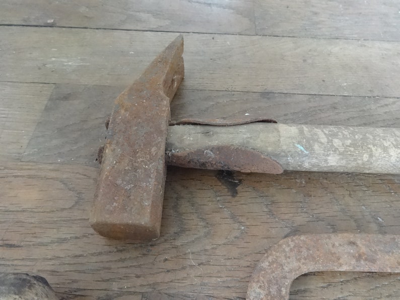 Vintage Antique French Iron Butcher Tools Chopper Cleaver Meat - Etsy