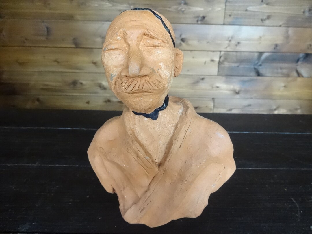 Vintage French Stoneware Clay Jigoro Kano Founder of Judo Figure Statue ...