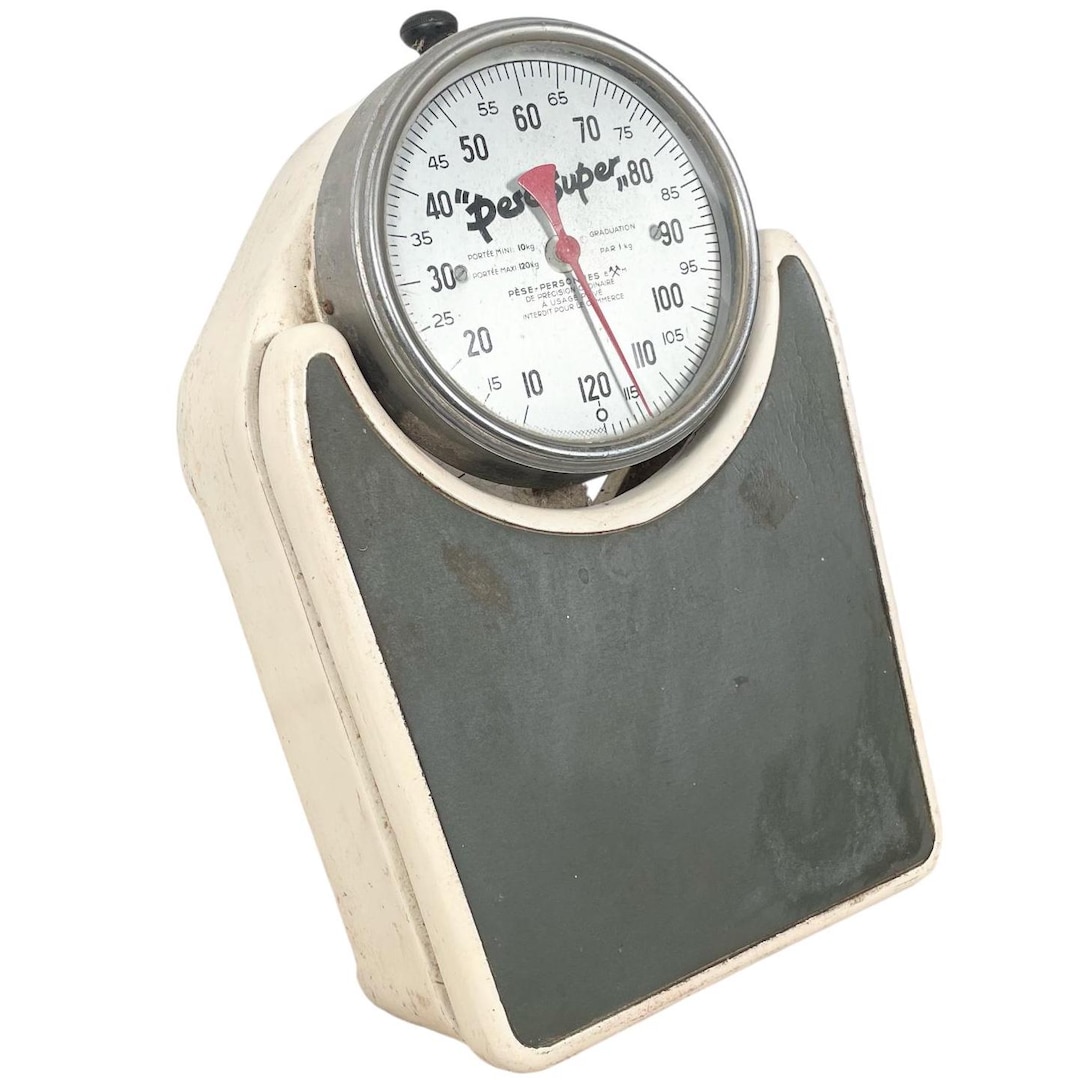 Vintage French Pesco Super 120kg Person Heavy Weighing Weight Scale ...
