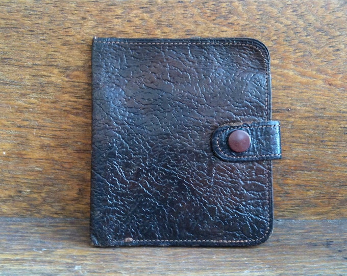 Vintage English Tudor Calf Leather Brown Folding Wallet Circa 1960's ...