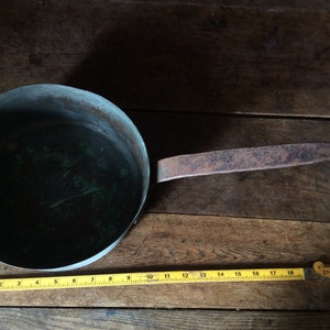 Vintage French Extra Large Bashed and Dented Hanging Copper Cooking Pot ...