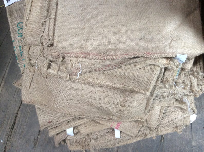 Vintage Mystery Imported Large Hessian Coffee Bean Sack Bag - Etsy