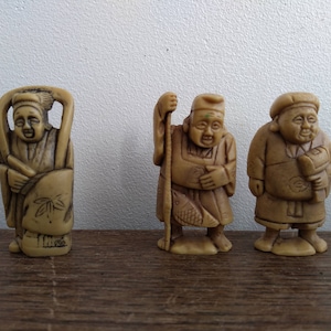 Vintage French Plastic Reproduction of Japanese Shunga Netsuke Style ...